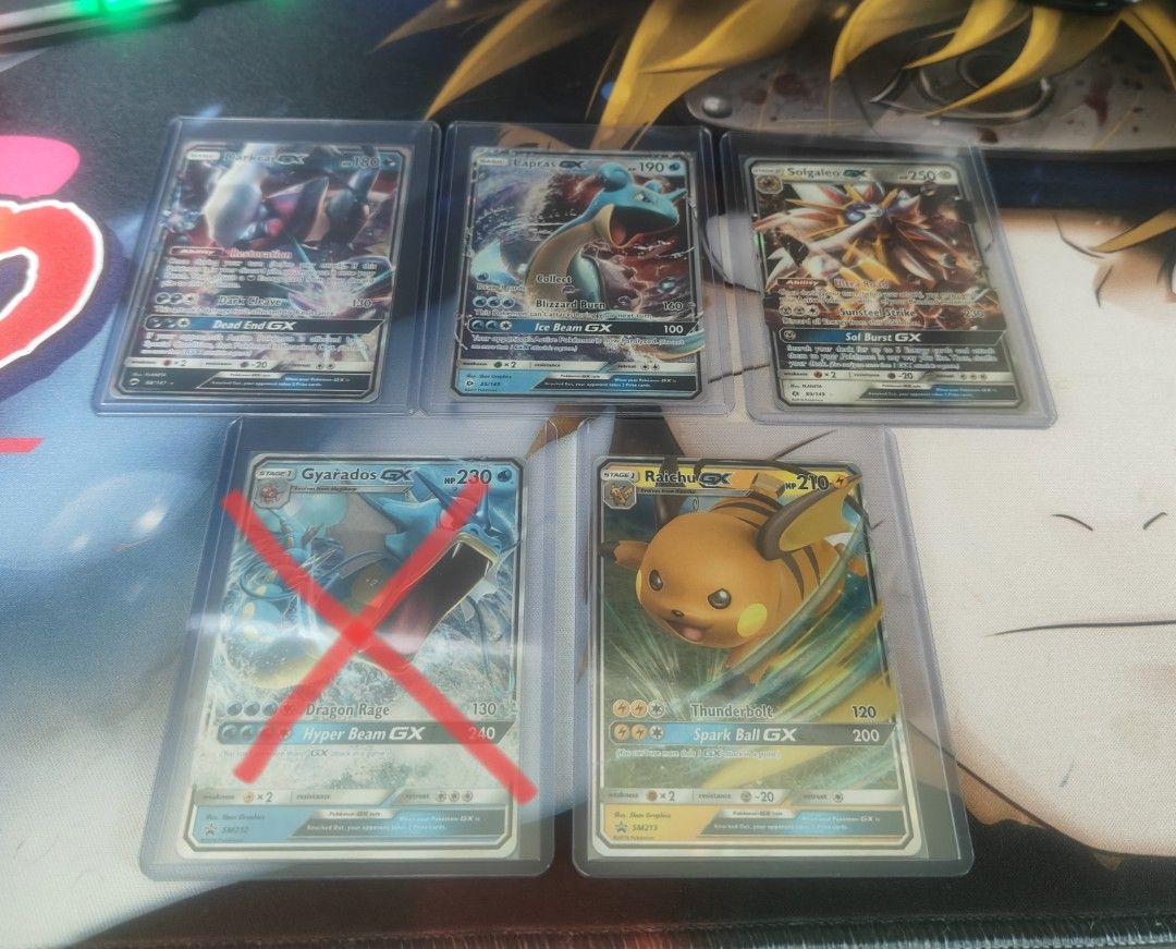 Pokemon V & GX cards Darkrai Lapras Solgaleo Raichu Rotom Regigas ...
