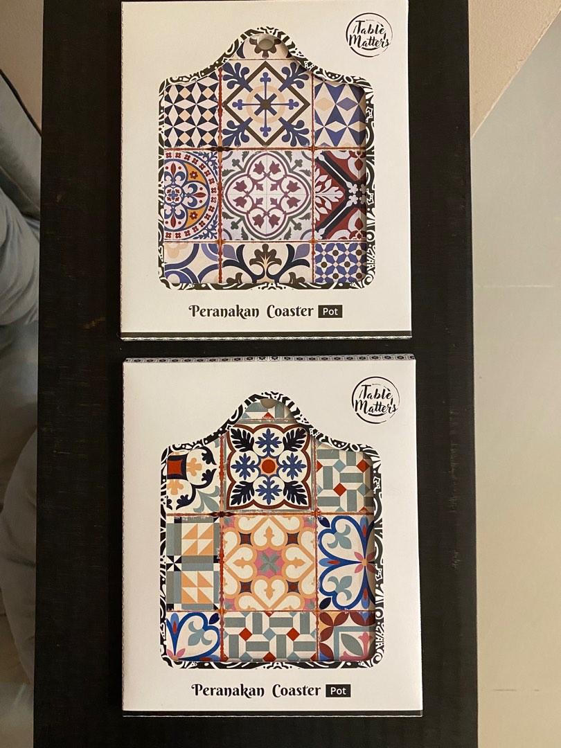 Table Matters Peranakan Coaster Pot - New (Set of 2), Furniture & Home ...
