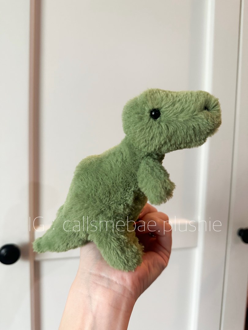 💚🦖 Tag got cut!!! Retired‼️ Jellycat Mini Fossilly T-REX - HTF, Pet ...