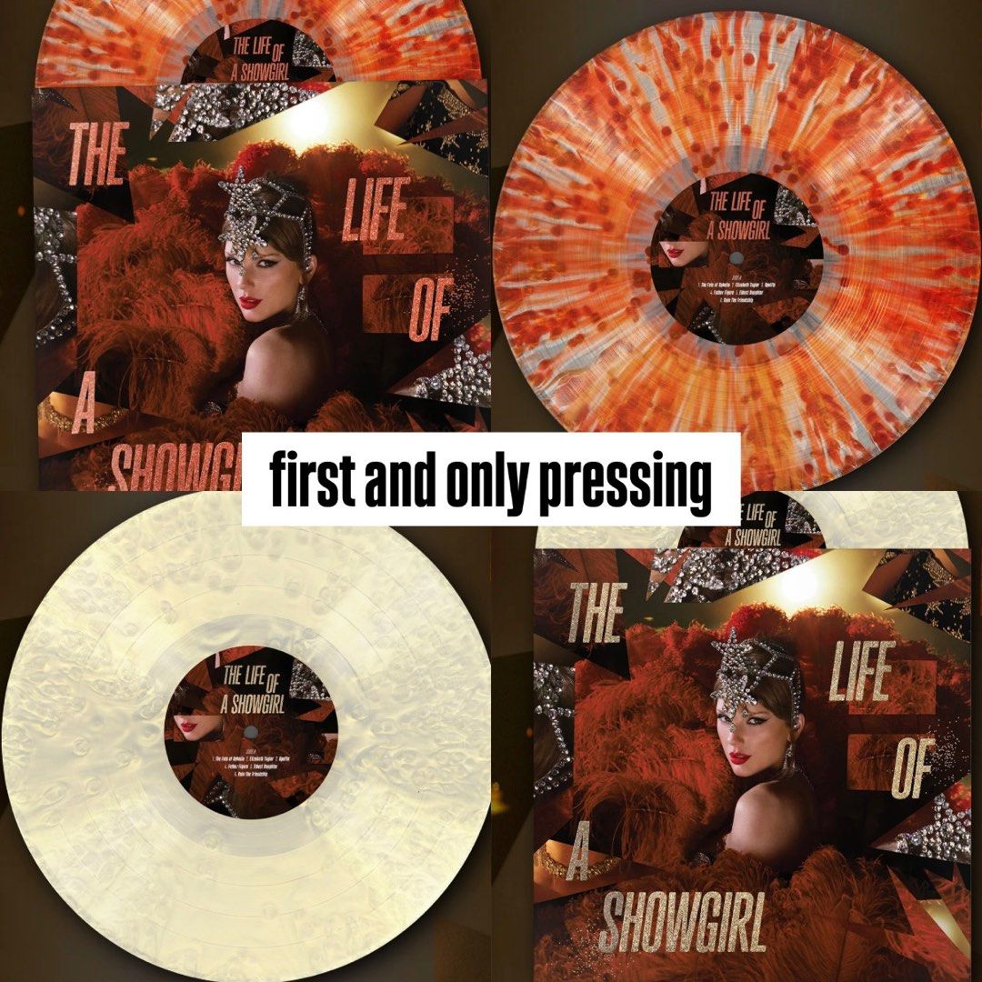 Taylor Swift The Life of a Showgirl vinyl lp- The Tiny Bubbles in ...