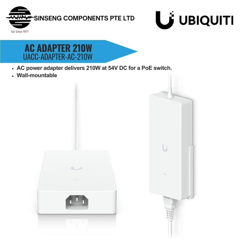 Ubiquiti Unifi UACC Adapter AC 210W | Model:UACC-ADAPTER-AC-210W | AC ...