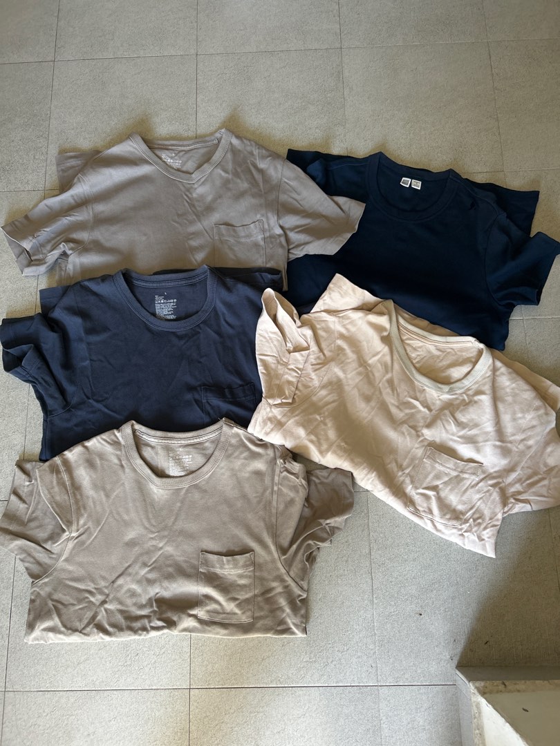 Uniqlo Pocket T-shirts - Assorted Colors, Women's Fashion, Tops, Shirts ...