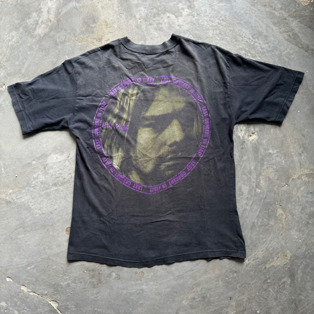 Vintage 90s Kurt Cobain Bootleg Italy, Men's Fashion, Tops & Sets ...