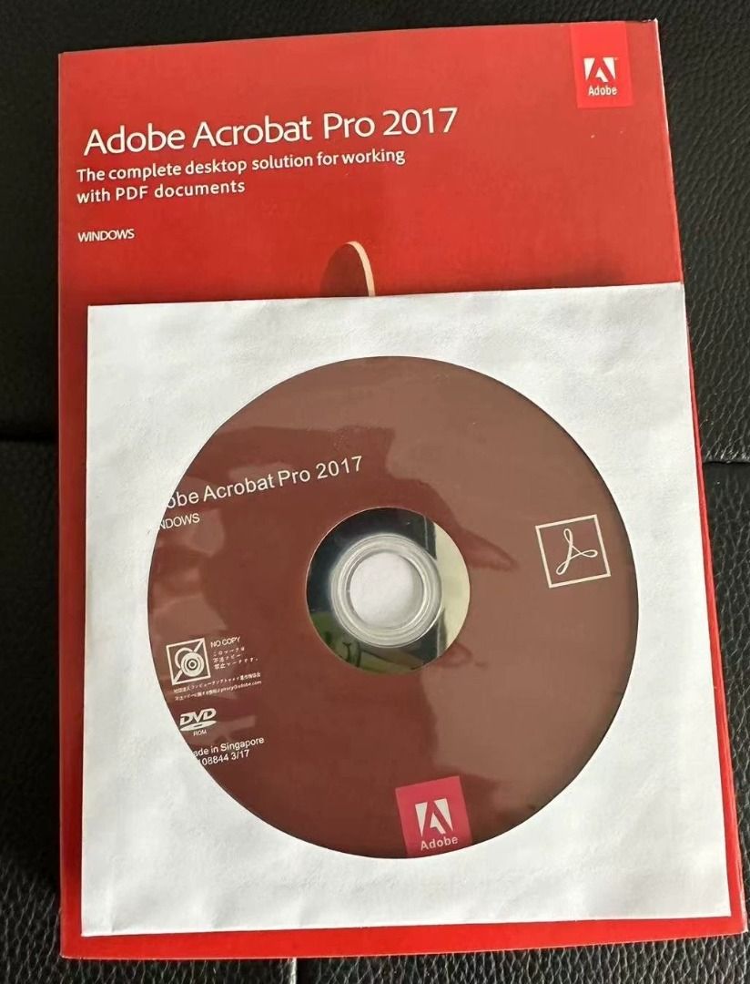 全新盒裝Adobe Acrobat Pro 2017 DVD買斷版, 電腦＆科技, 電腦周邊及配件, 電腦軟件 - Carousell