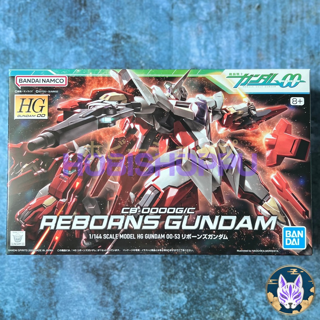 BANDAI HG REBORNS GUNDAM 1/144 SCALE MODEL KIT | MOBILE SUIT GUNDAM 00 ...
