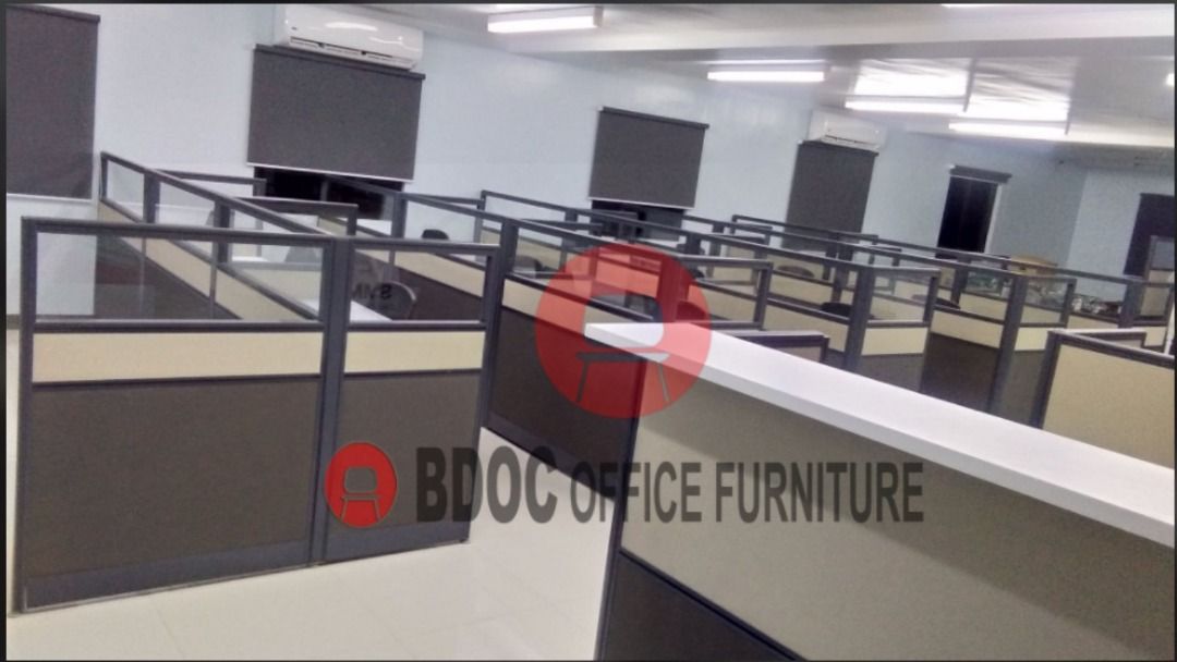 Clerical Chairs Office Partition - Fabric with Glass Office Partition ...