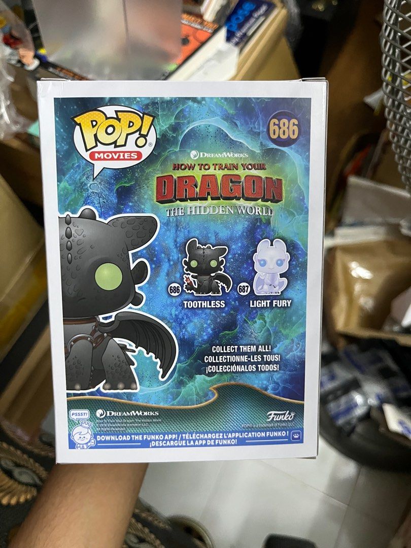 Funko Pop How To Train Your Dragon The Hidden World Toothless Figure ...