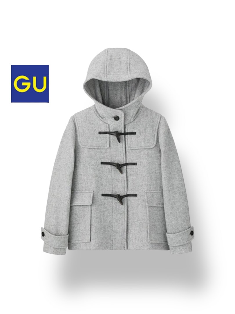 GU Duffer Wool Coat Jacket Unisex / winter Coat, Men's Fashion, Coats ...