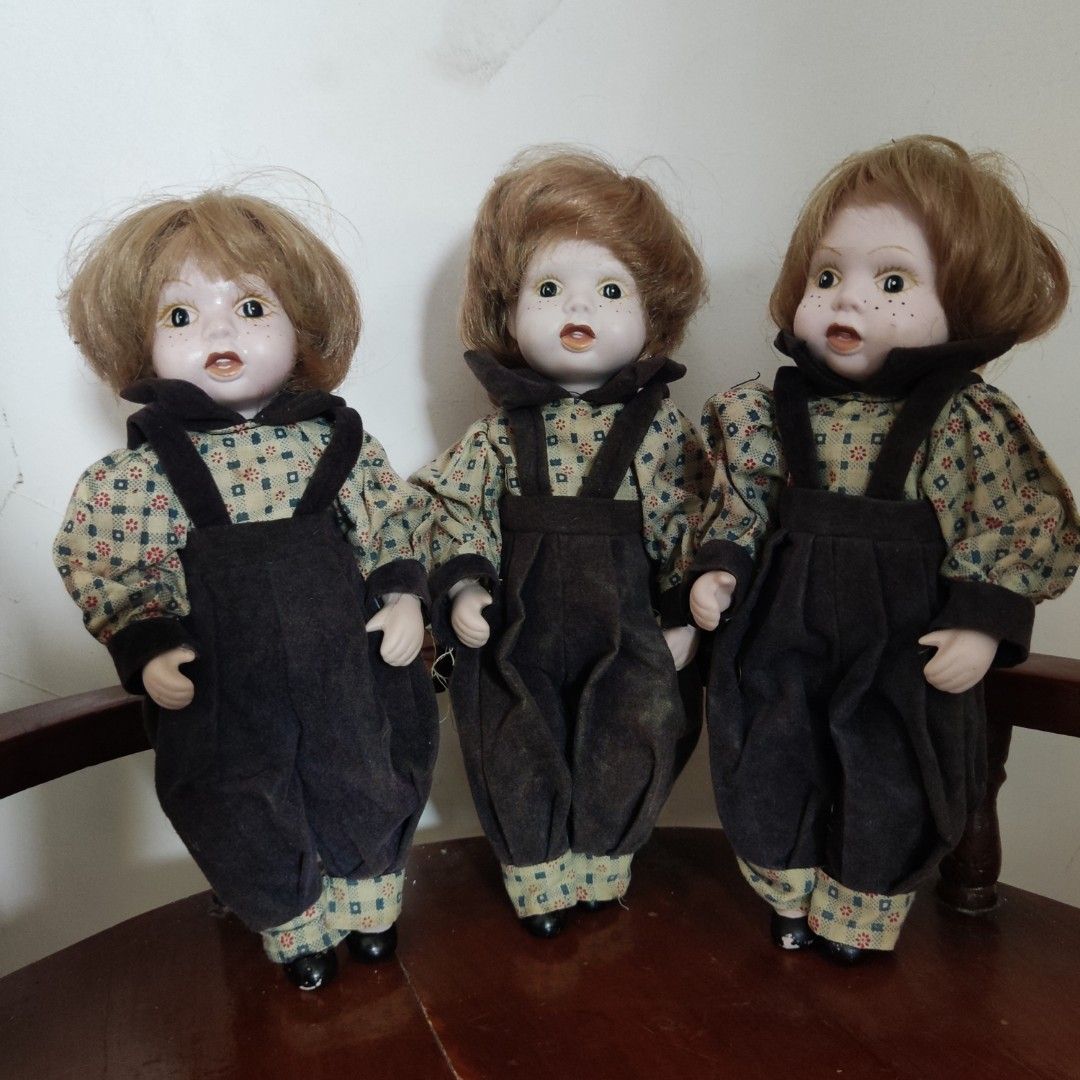 Handmade Bisque Full Porcelain Doll Baby Boy Triplets. Boneka Porselen ...