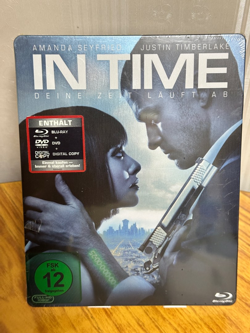 In Time Blu-ray Steelbook Media Markt Exclusive SteelBook 潛逃時空 藍光 鐵盒 德版 ...