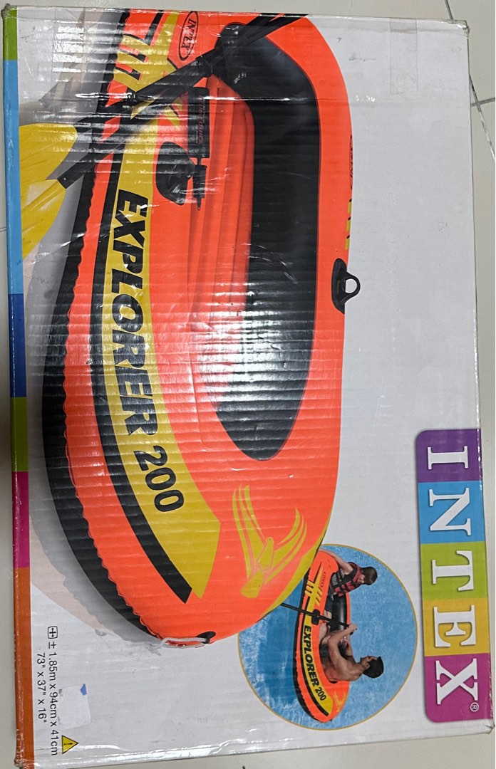 Intex Inflatable boat, Sports Equipment, Fishing on Carousell
