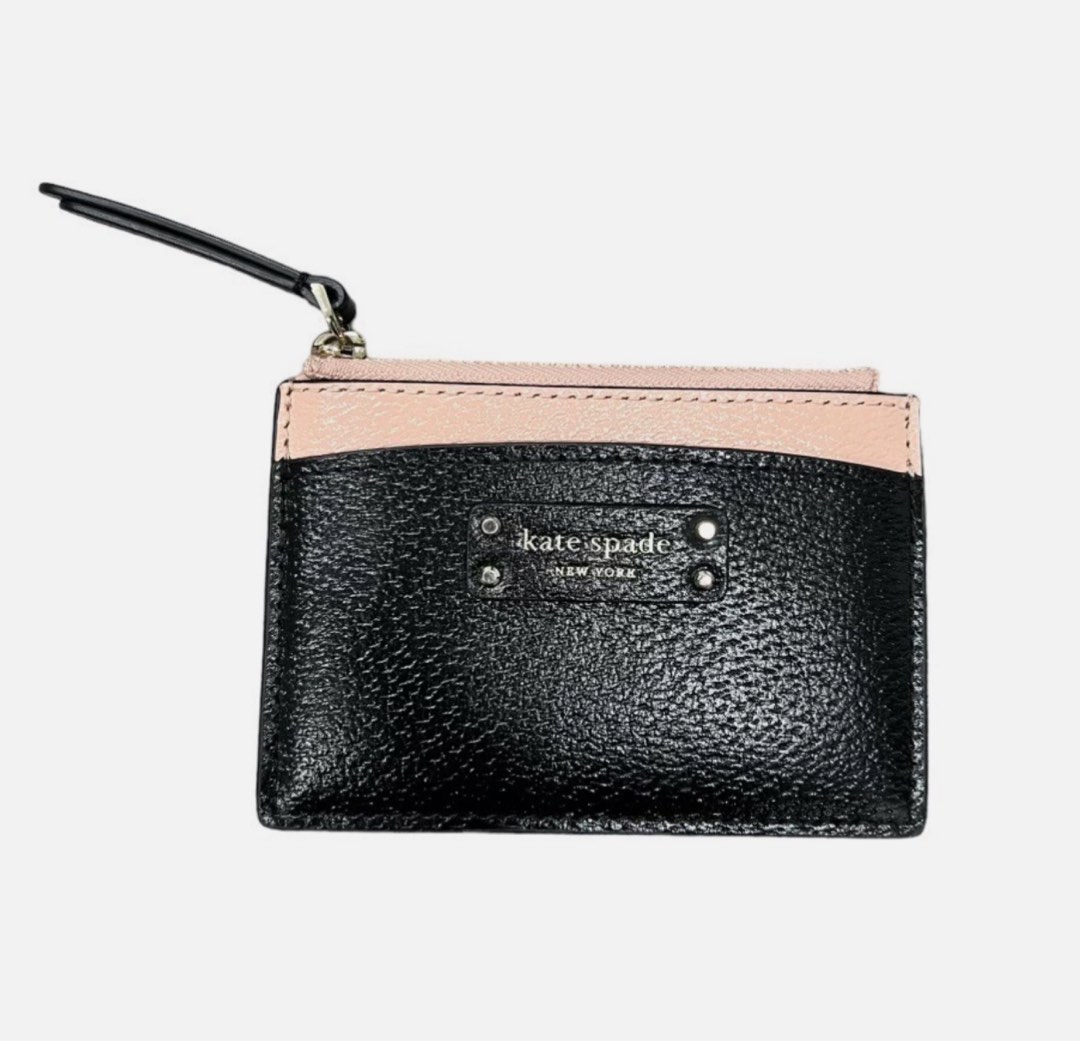 Kate Spade New York Jeanne Small Embossed Boarskin Leather Jacquard Zip ...