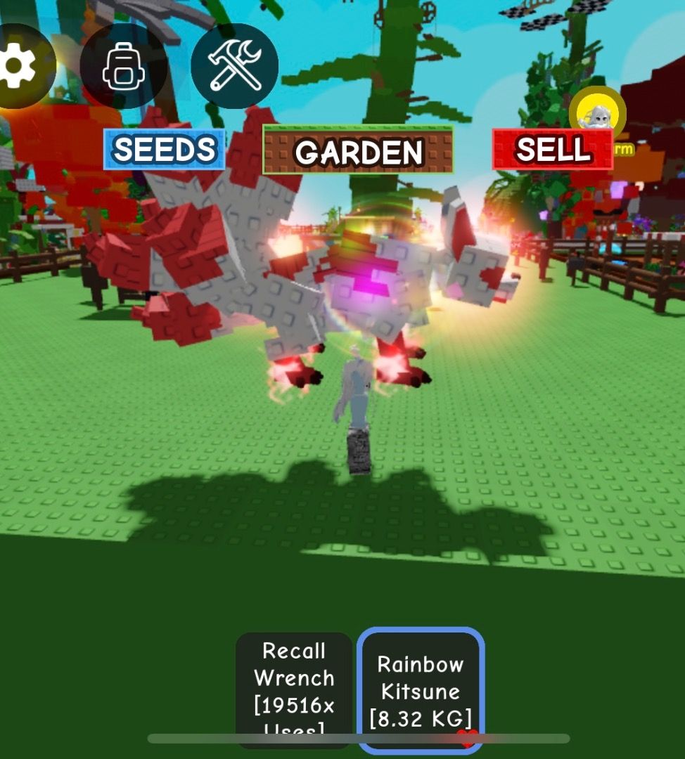 Kitsune Grow a garden rainbow mutation, Video Gaming, Video Game ...