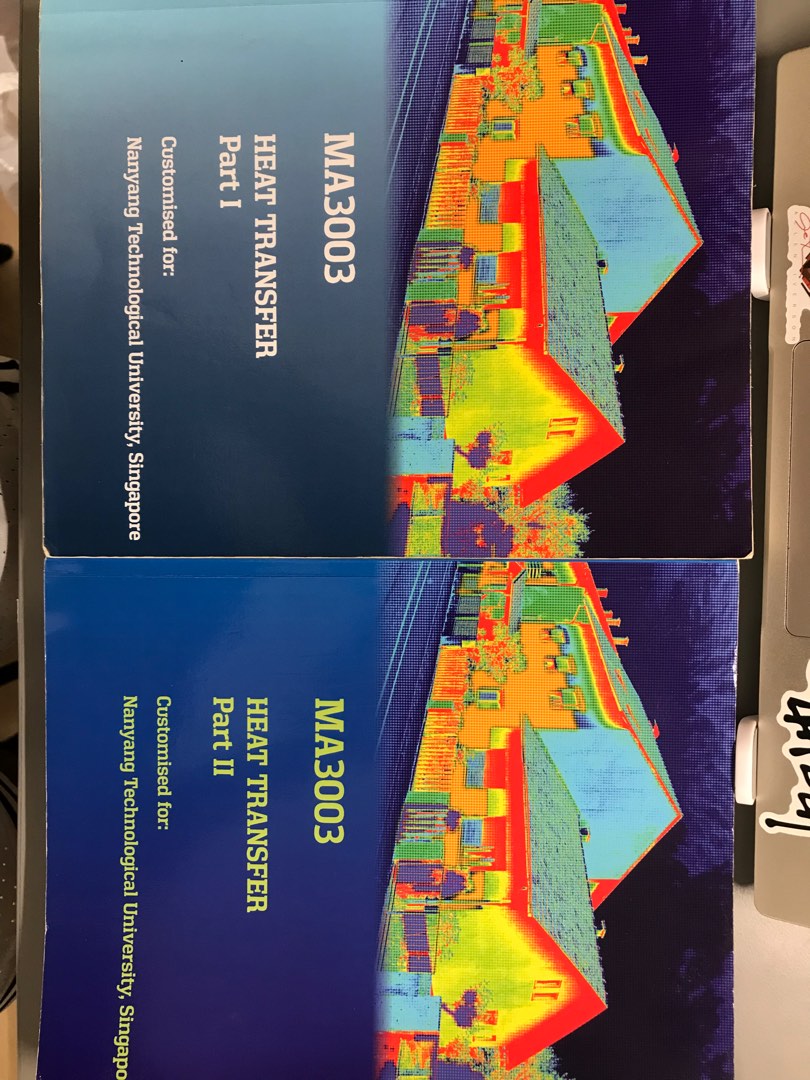 MA3003 Heat Transfer Textbook Part I & II with Notes, Hobbies & Toys ...