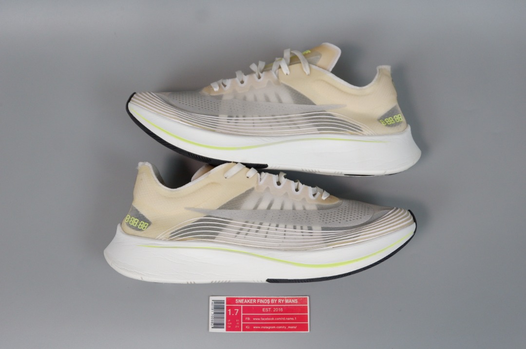 Nike Zoom Fly White Volt, Men's Fashion, Footwear, Sneakers on Carousell