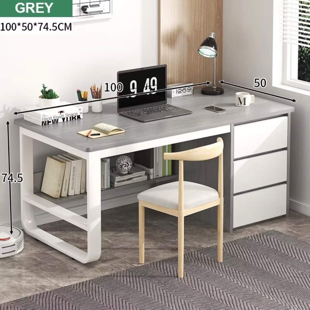 Office Table With Drawers | Computer Desk Organizer | Writing Table ...