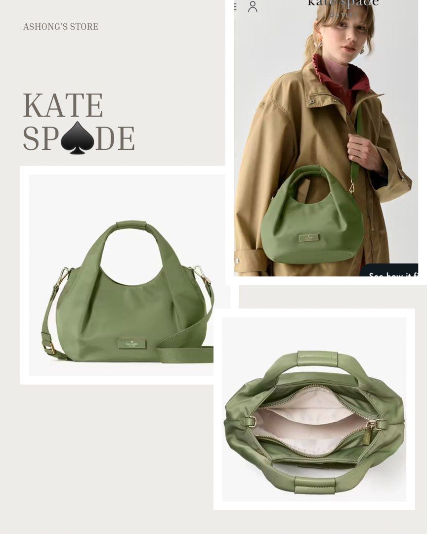 💯ORIGINAL KATE SPADE CARTER CROSSBODY GREEN, Women's Fashion, Bags ...
