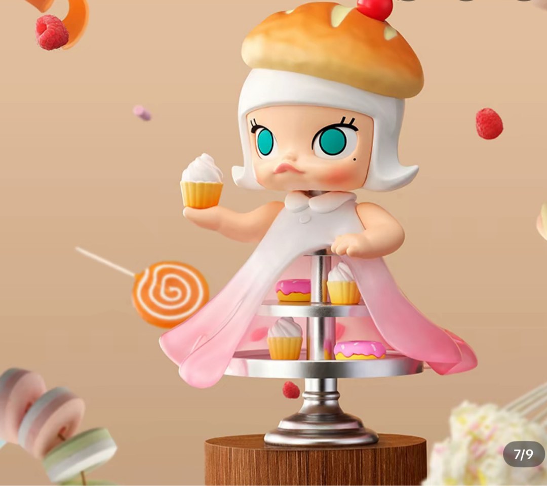 Popmart Molly Pastry Chef Figure, Hobbies & Toys, Toys & Games on Carousell