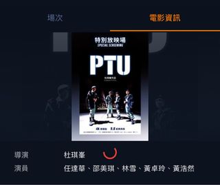 PTU(4K修復版）12/9 (19:00 )電影中心 i1位 學生飛, 門票＆禮券, 活動門票 - Carousell