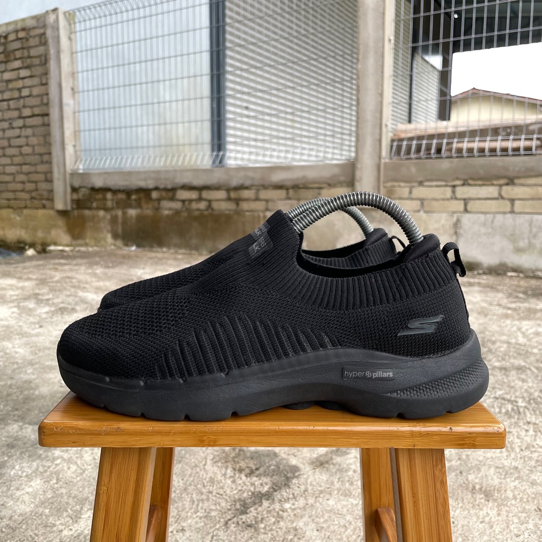 Skechers Slip-0n Go Walk Hyper Pillars All Black (6.5UK) 11O Rm, Men's ...