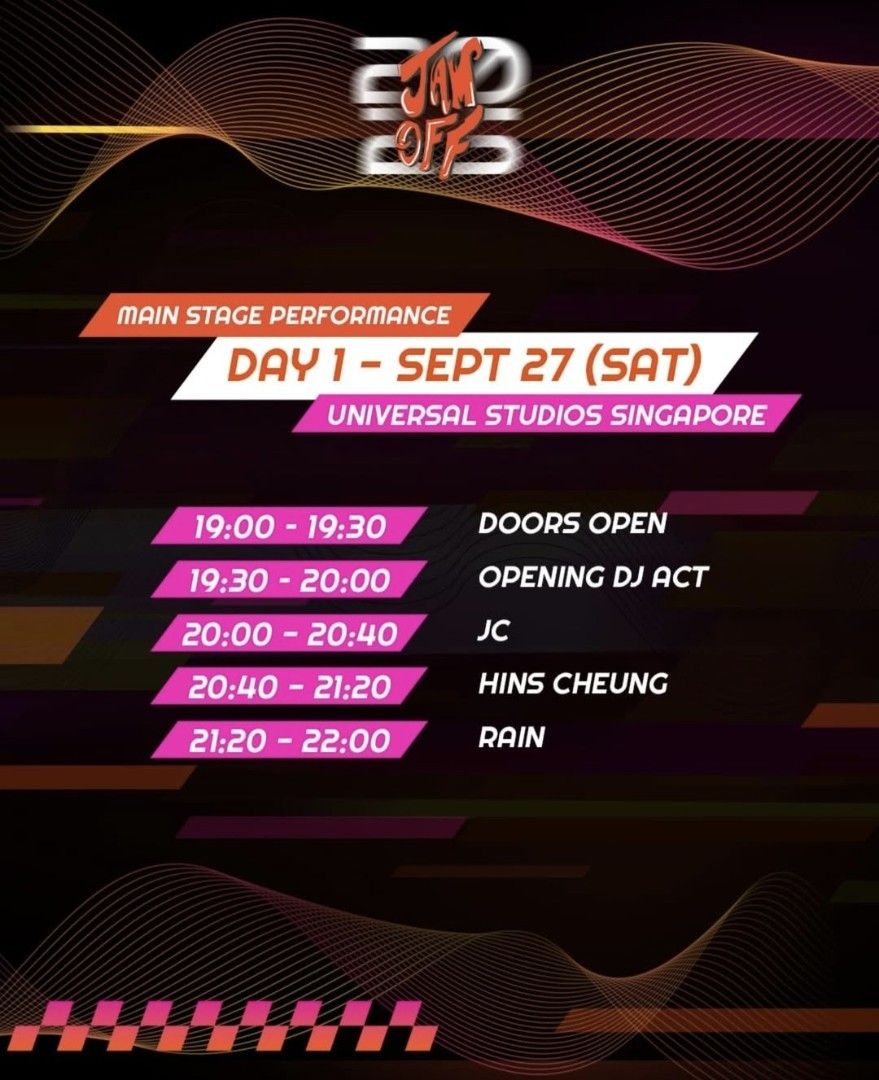 27 Sept Sat JAM OFF 2025 RWS Universal Studios Singapore USS Resorts ...