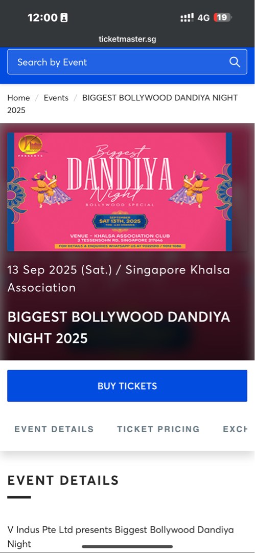 Biggest Bollywood Dandiya Night 2025 - Ticket, Tickets & Vouchers ...