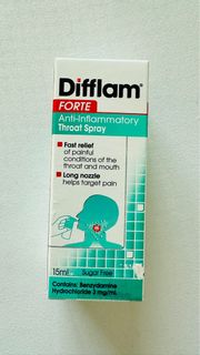 Difflam Forte Throat Spray 15mL | Anti-Inflammatory Fast Relief for ...
