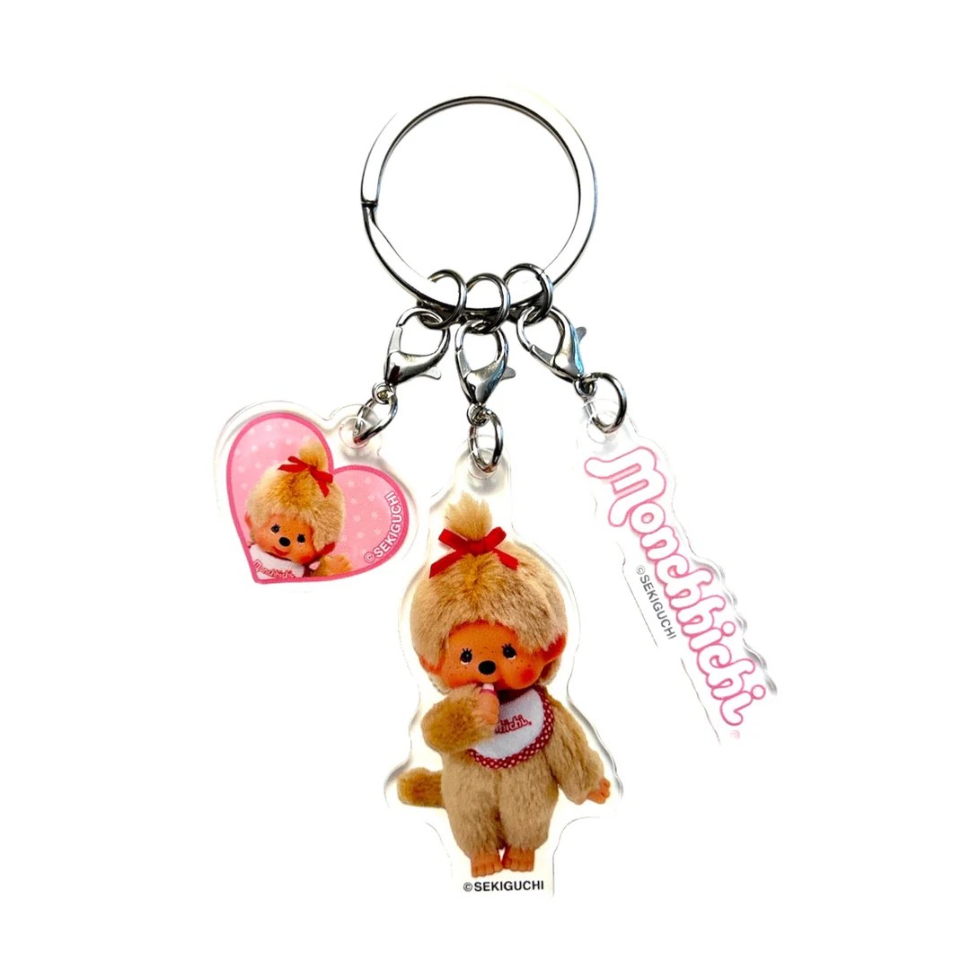 Monchhichi Keychain girl, Hobbies & Toys, Toys & Games on Carousell