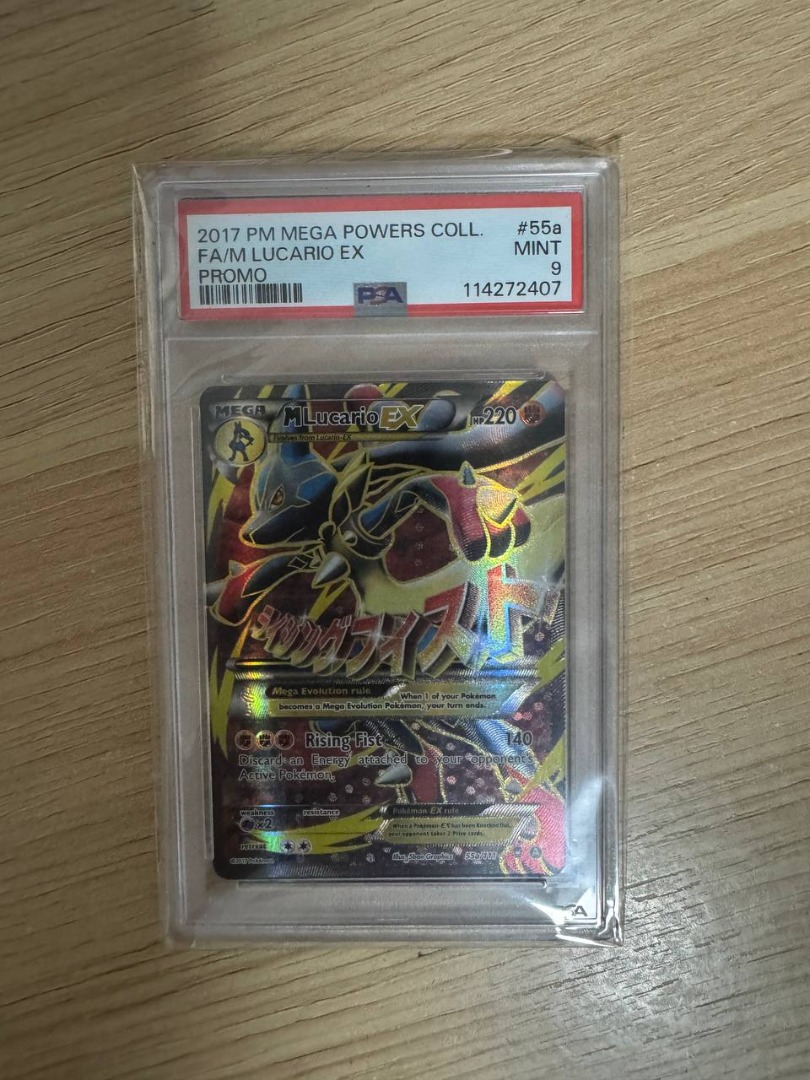 NEW SLAB 2017 POKEMON MEGA POWERS COLLECTION PROMO #55A FULL ART/M ...