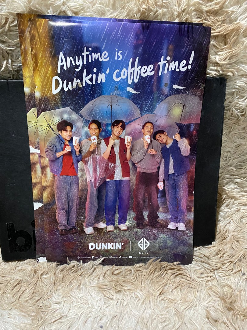 SB19 OFFICIAL DUNKIN POSTER, Hobbies & Toys, Memorabilia & Collectibles ...