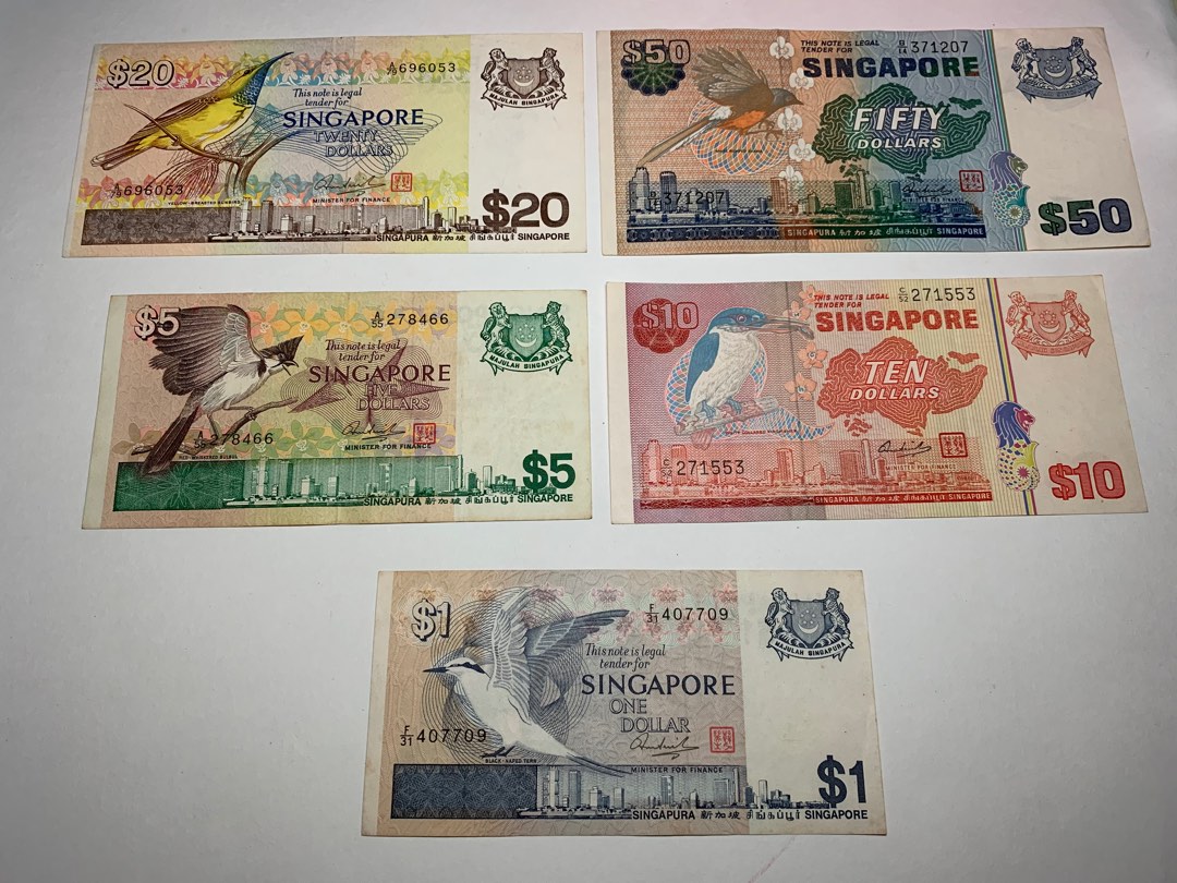 SG Spore Vintage birds ships banknotes, Hobbies & Toys, Memorabilia ...