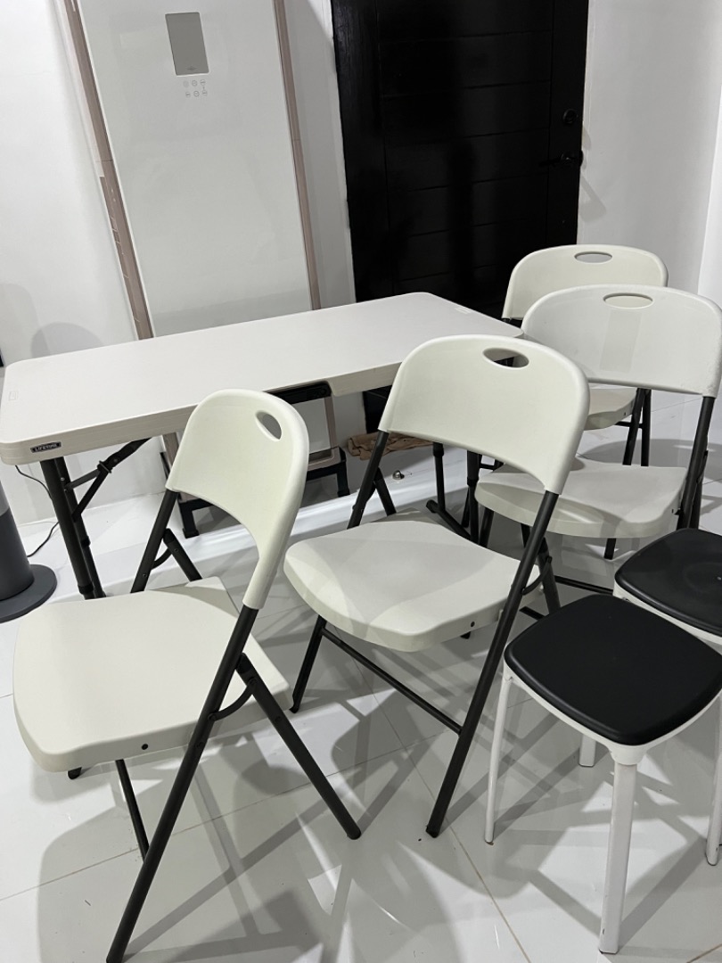 Lifetime Tables and Chairs Set of 7, Furniture & Home Living, Bedding ...