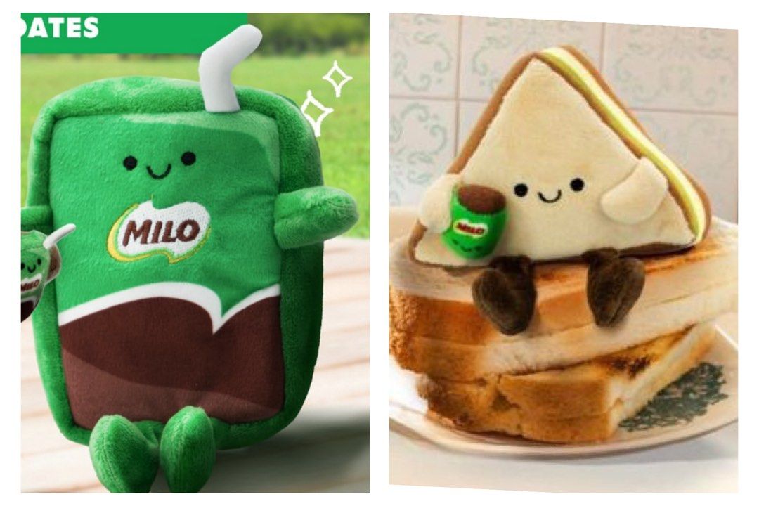 [Trade for magnolia milk/Blue pink Gem/Bread] Milo Plushies Kaya toast ...