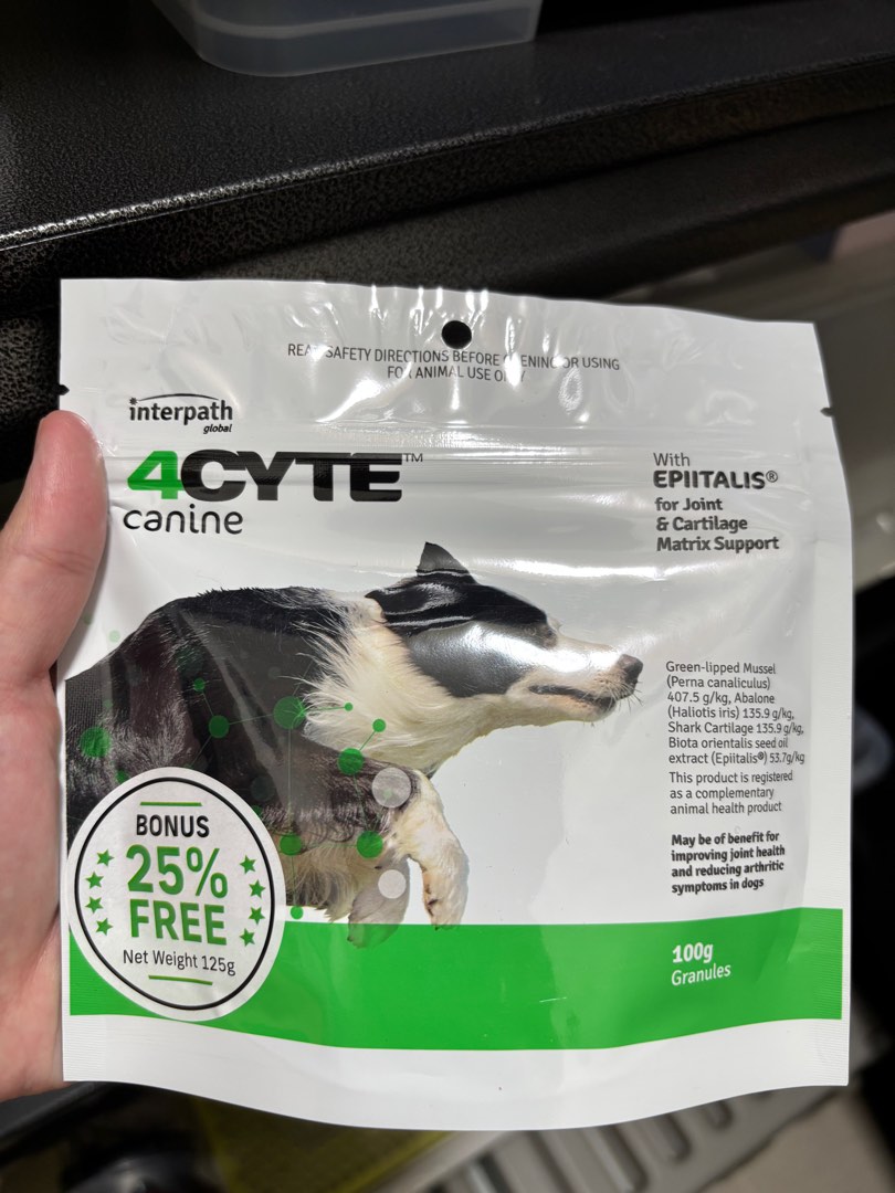 4CYTE Canine Joint Supplement 100g, Pet Supplies, Pet Food on Carousell