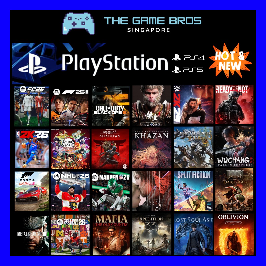 ⭐️ PS4/PS5 PlayStation Digital Games (Cheapest) - FC 26 | NBA 2K26 | F1 ...