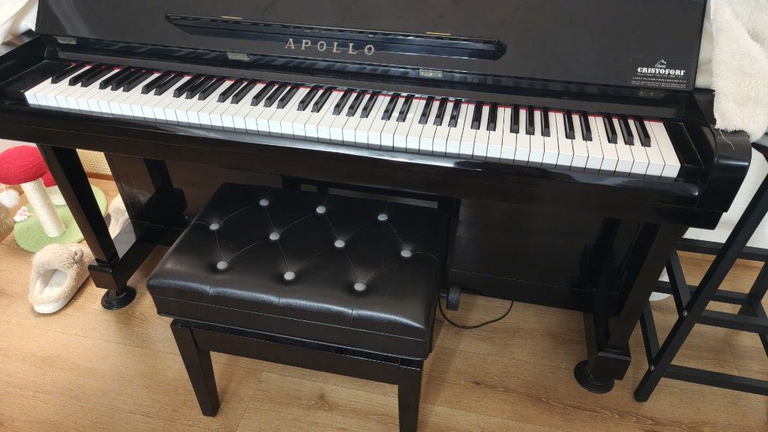 Apollo Upright Piano with Bench, Hobbies & Toys, Musical Instruments on ...
