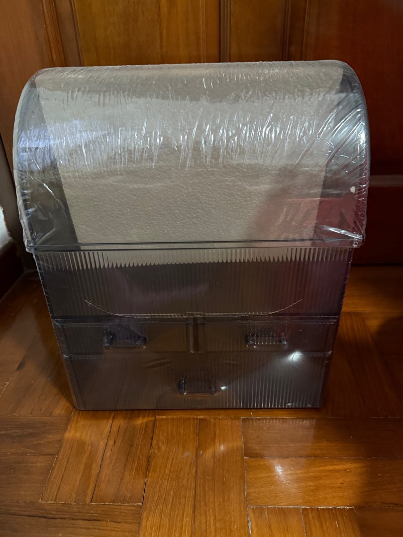 Black Clear Acrylic Storage Box with Drawers, Furniture & Home Living ...