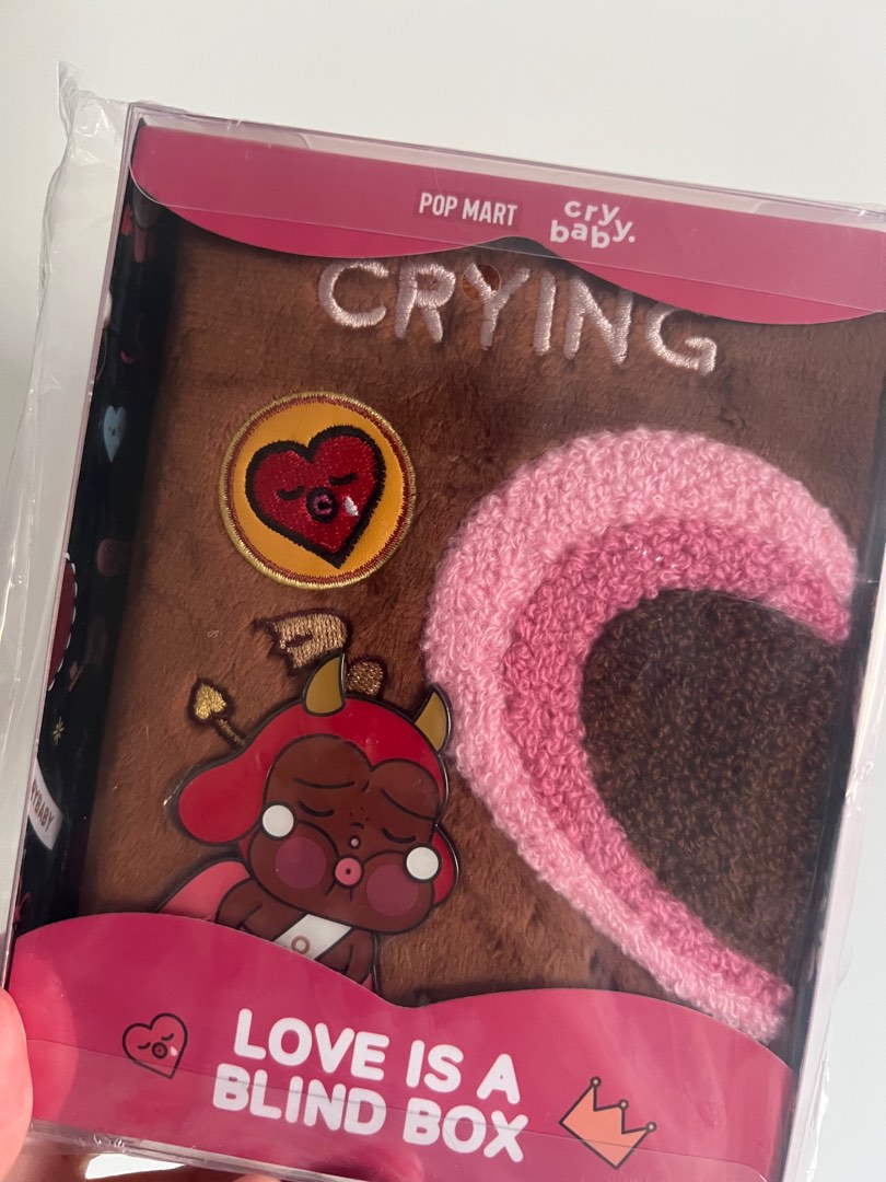 BNIB Popmart Crybaby Tear Series - Devil Plush Notebook Badge Set ...