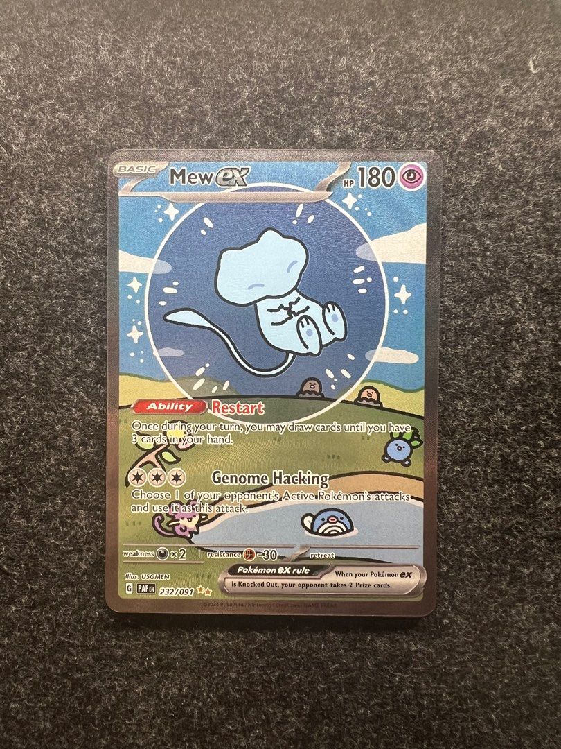 Bubble Mew ex 232/091 (ENG) - Paldean Fates, Hobbies & Toys, Toys ...