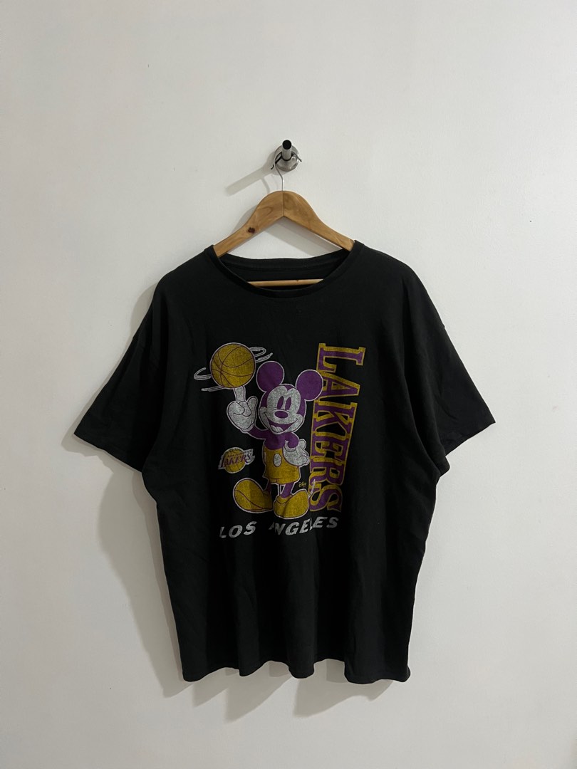 Disney x Junk Food Lakers Mickey Tee (Authentic), Men's Fashion, Tops ...