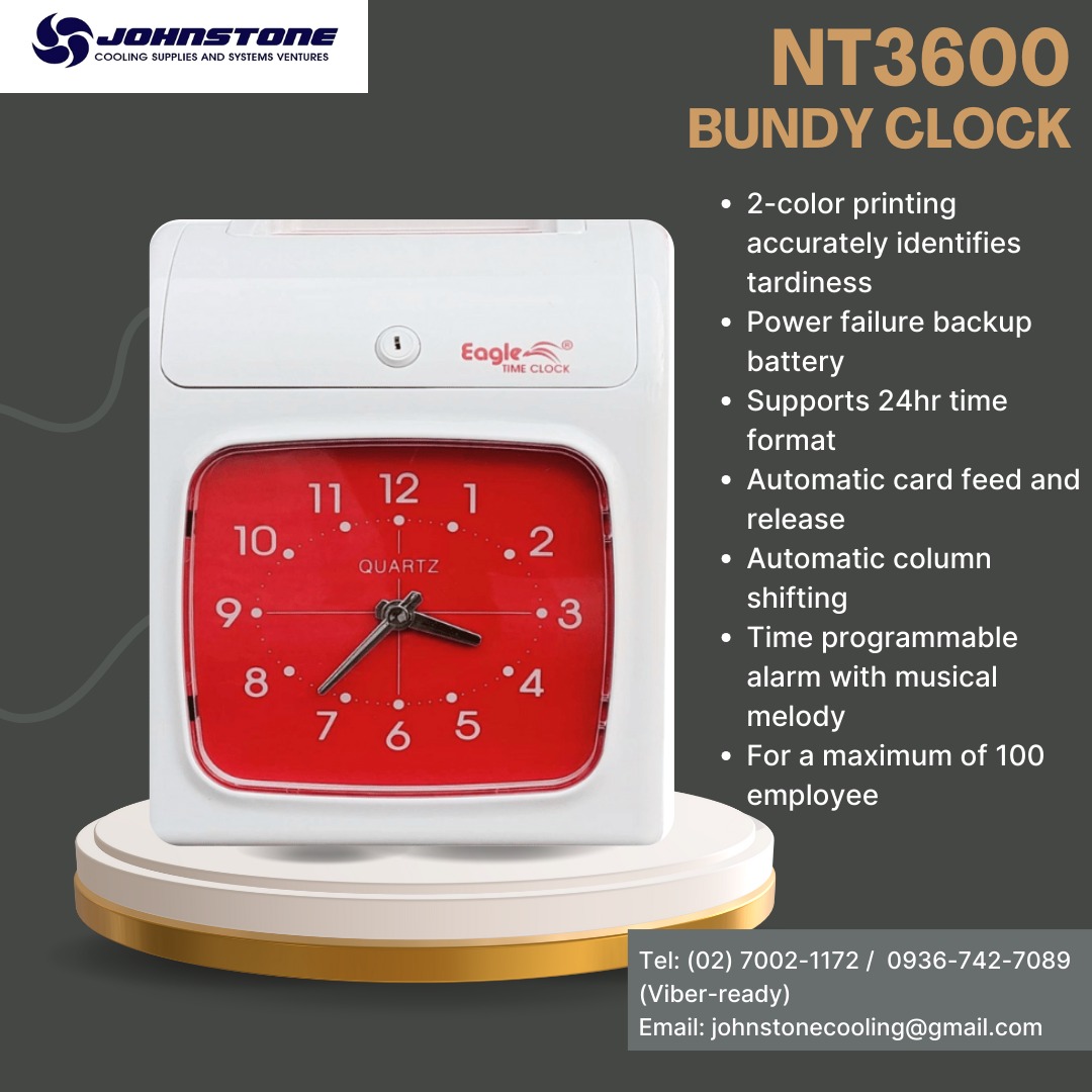 EAGLE TIME NT-3600 BUNDY CLOCK, Furniture & Home Living, Office ...