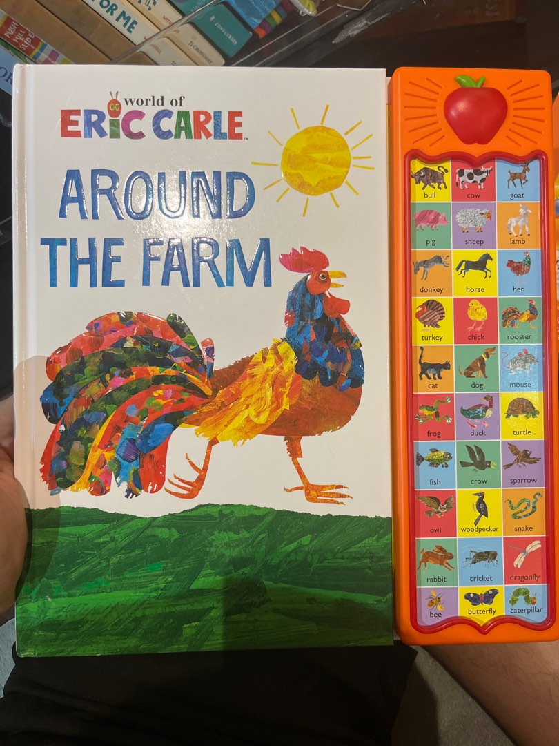 Eric Carle 'Around the Farm' Book & Sound Toy, Hobbies & Toys, Books ...