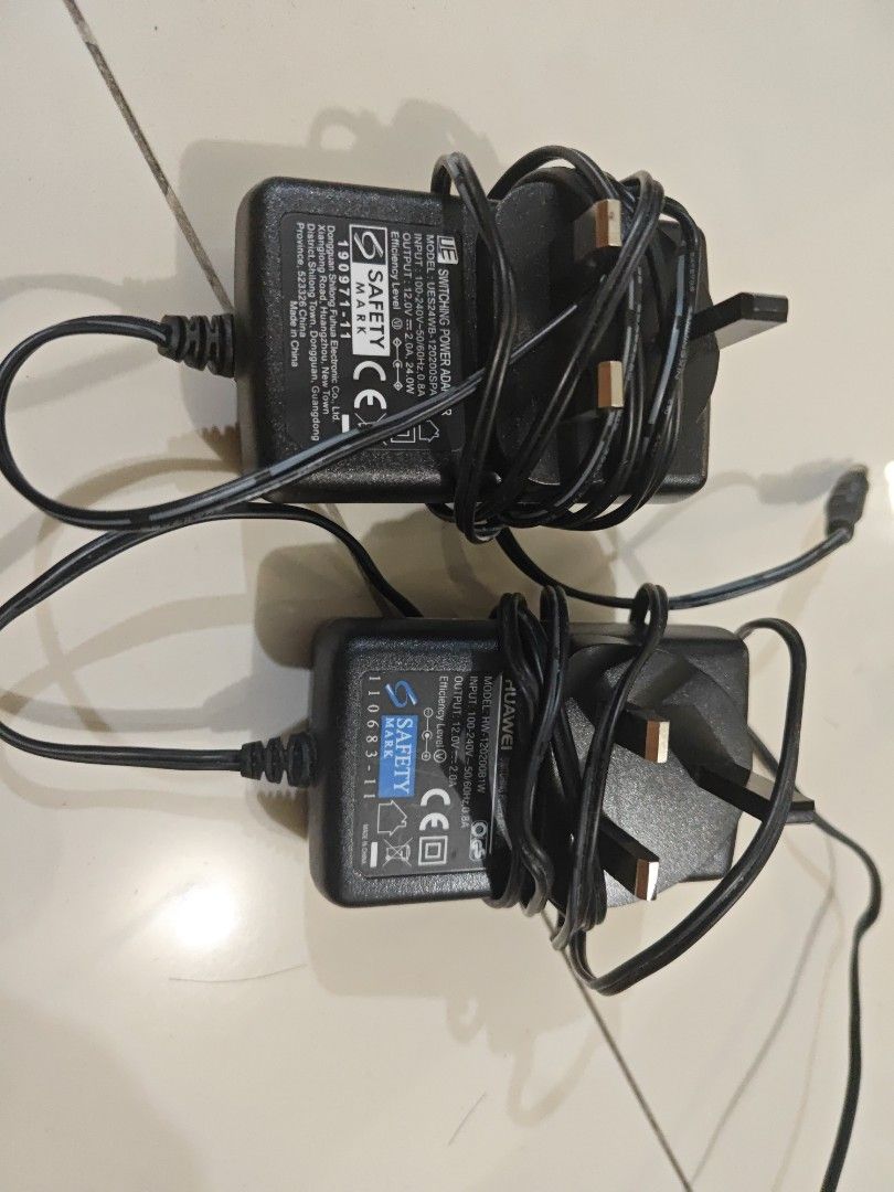 Huawei 12v 1A power adapter, Computers & Tech, Parts & Accessories ...