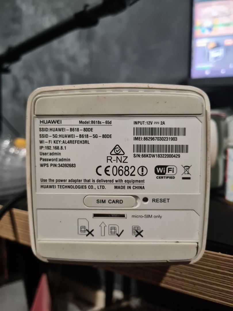 Huawei B618s-65D 4G Modem Router (Unlocked & Modded), Computers & Tech ...