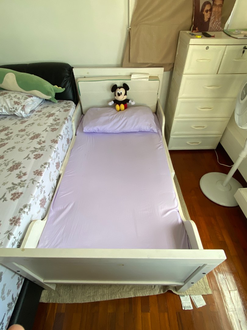 IKEA Sundvik White Toddler Bed, Babies & Kids, Baby Nursery & Kids ...
