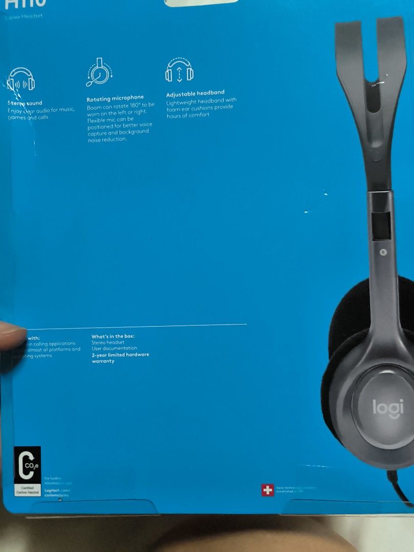 Logitech H110 Stereo Headset - Brand New, Audio, Headphones & Headsets ...