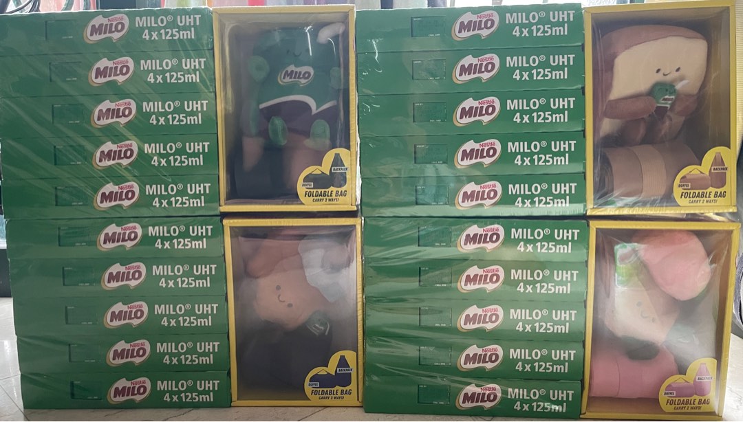 Milo UHT Drink with Plush Toy Bundle, Hobbies & Toys, Toys & Games on ...