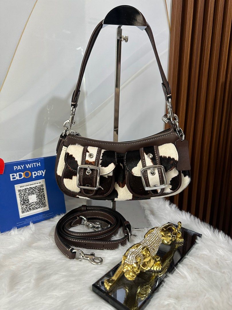 💯Orig and Brand New Coach Ashton with Cow Print, Luxury, Bags & Wallets ...