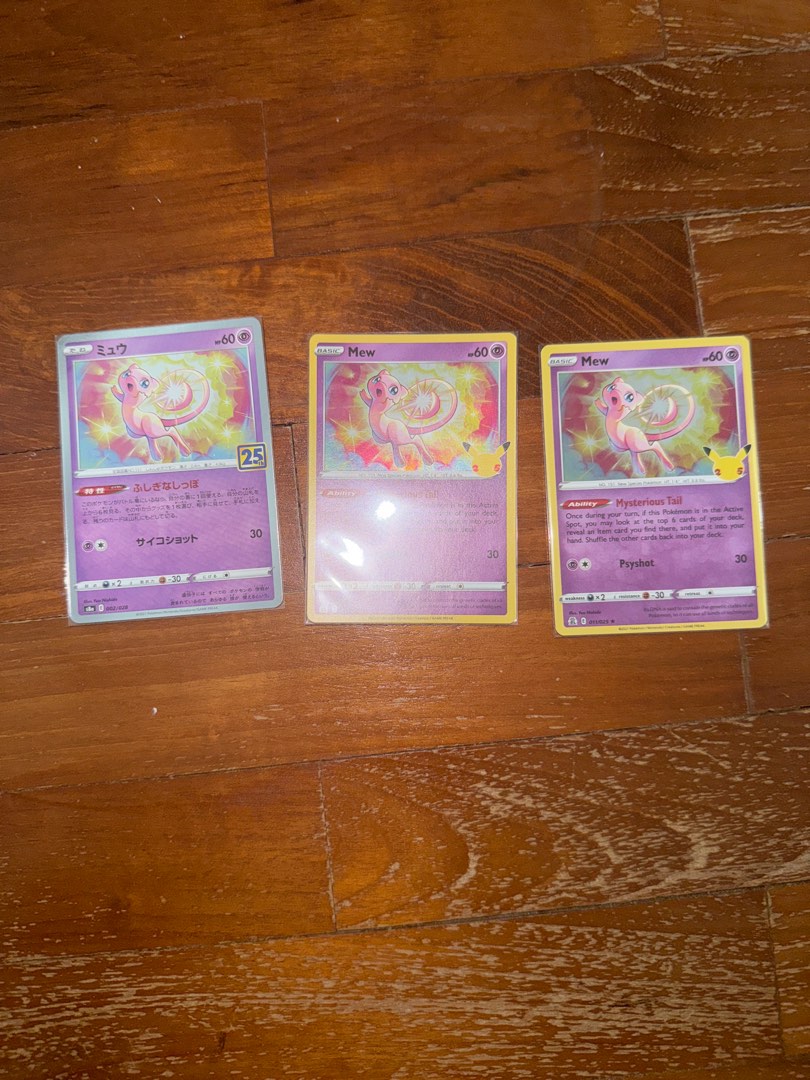 Pokemon 25th Anniversary Mew Cards, Hobbies & Toys, Toys & Games on ...