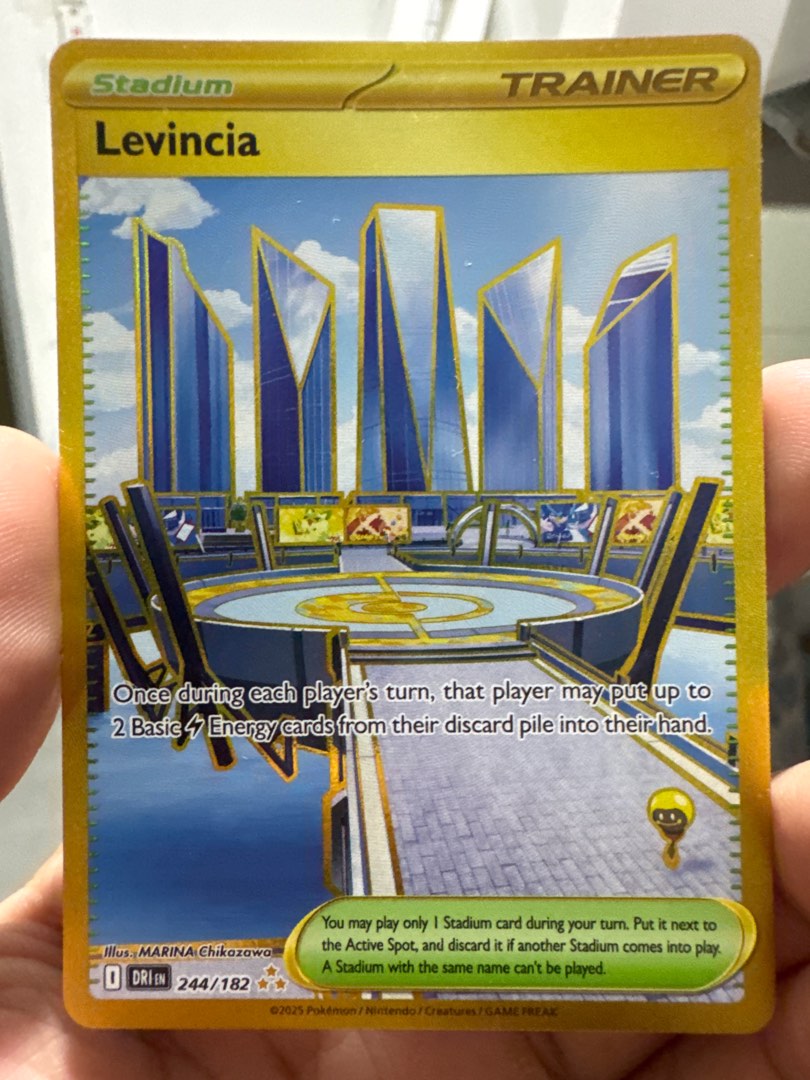 Pokemon TCG Levincia Stadium Trainer Card 244/182, Hobbies & Toys, Toys ...